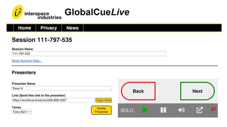 GlobalCue Live - Interspace Industries